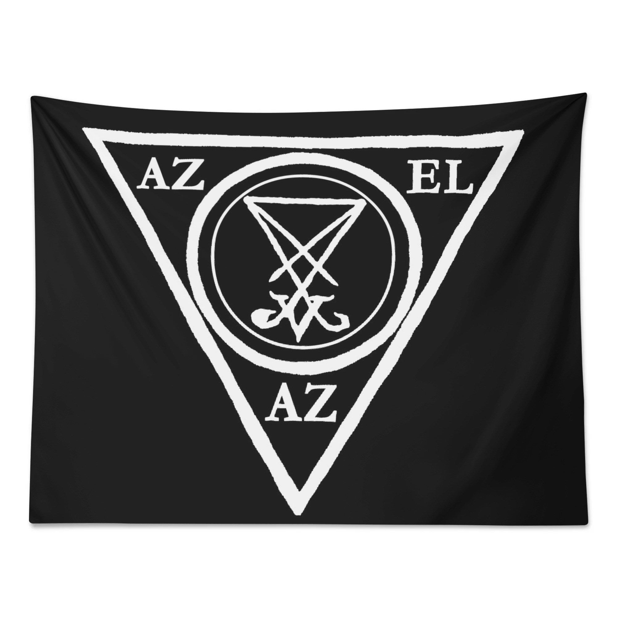 Luciferian Evocation Circle Multiple Size and Horizontal Wall Tapestry ...