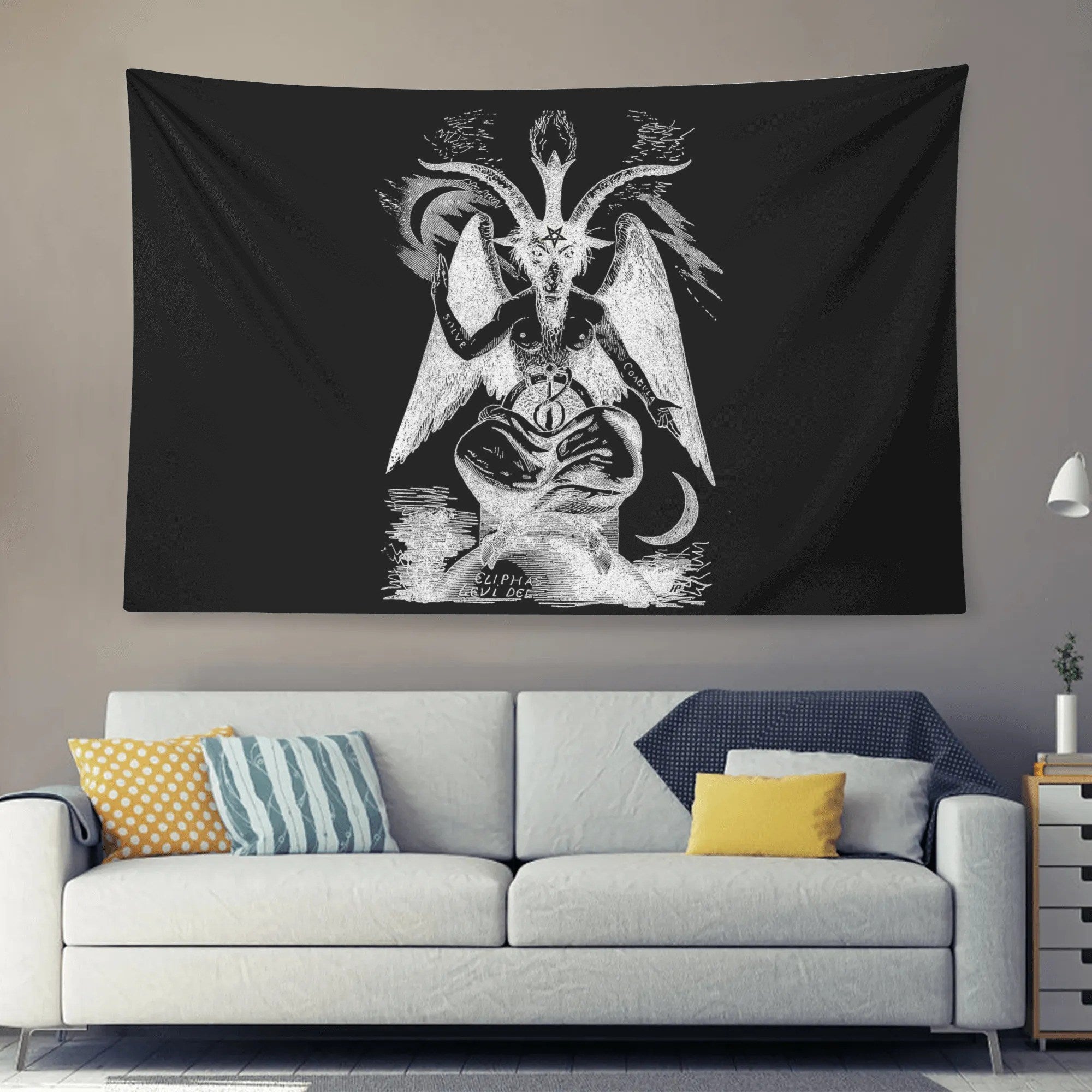 Baphomet Nightside Sabbatic Goat Multiple Size and Horizontal Wall Tap ...