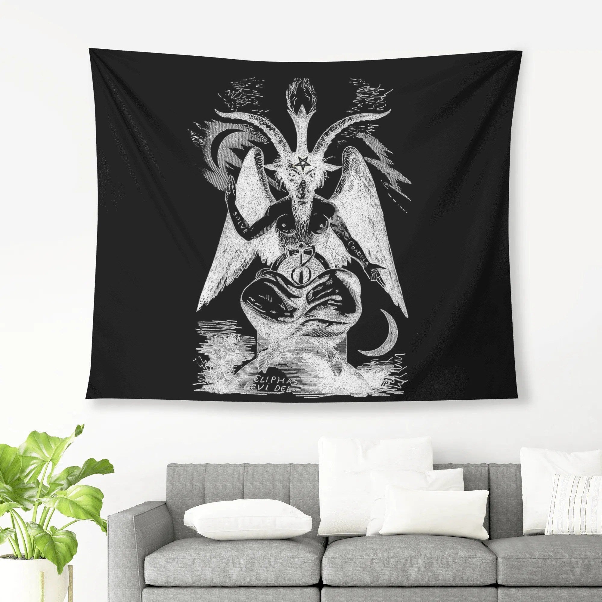 Baphomet Nightside Sabbatic Goat Multiple Size and Horizontal Wall Tap ...