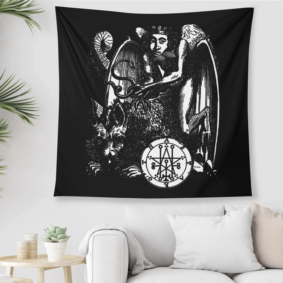 Astaroth Goetia Demon Multiple Size and Horizontal Wall Tapestry Banne ...