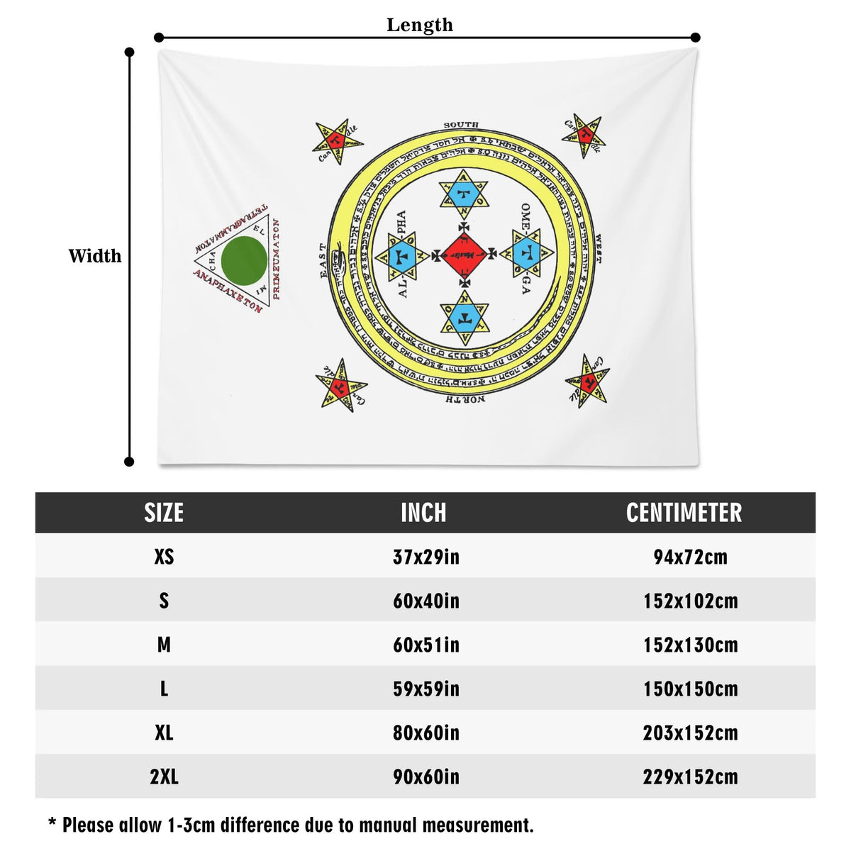Goetic Magic Circle of Solomon Ritual Circle / Wall Tapestry – The ...