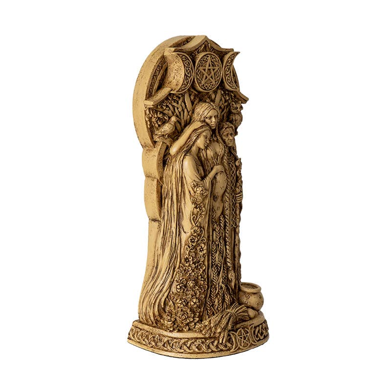 Celtic Dark Triple Goddess Statue - Beginning, Increase, Destruction ...