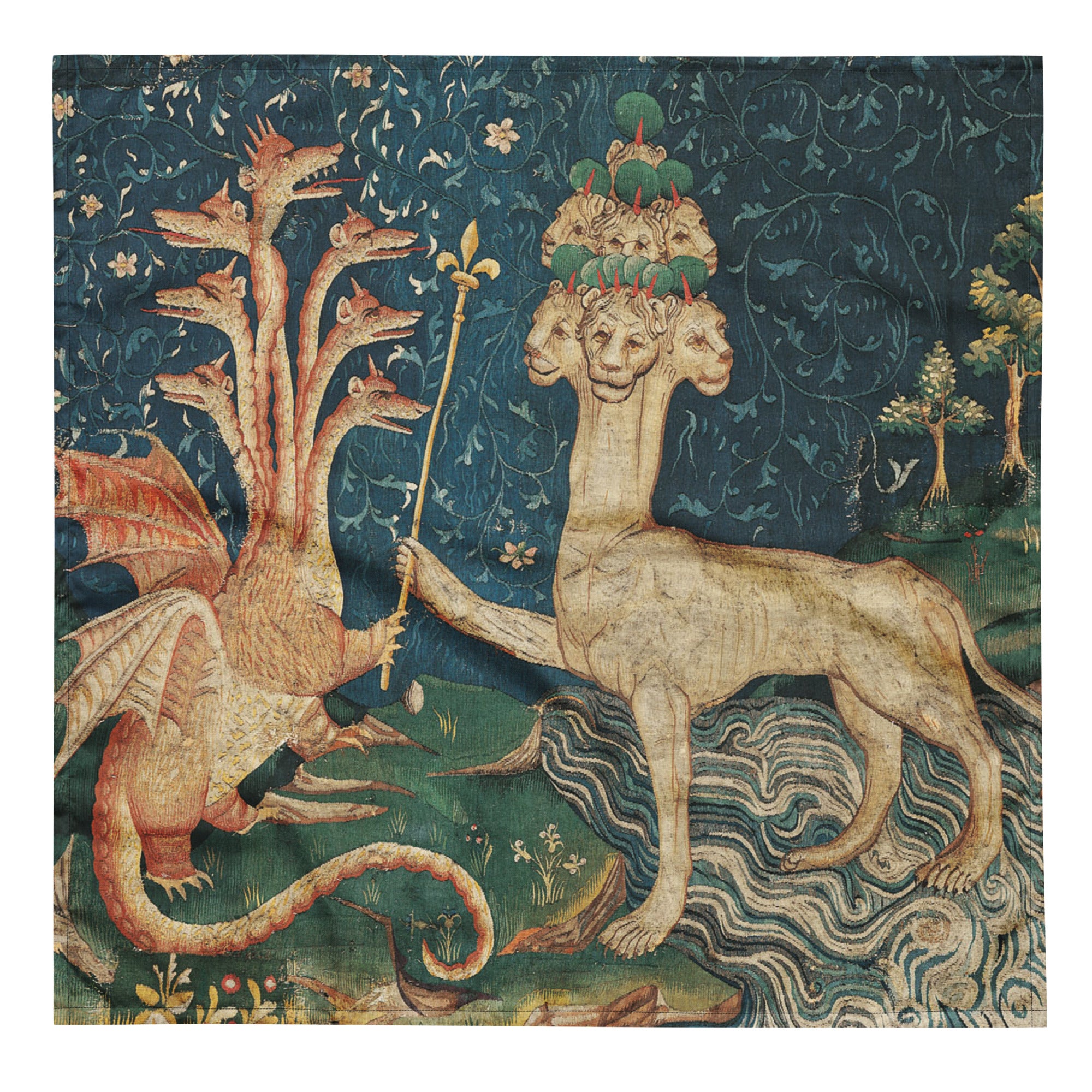 Satanic Altar Cloth - Antichrist Dragon (Satan) and Beast (Antichrist ...