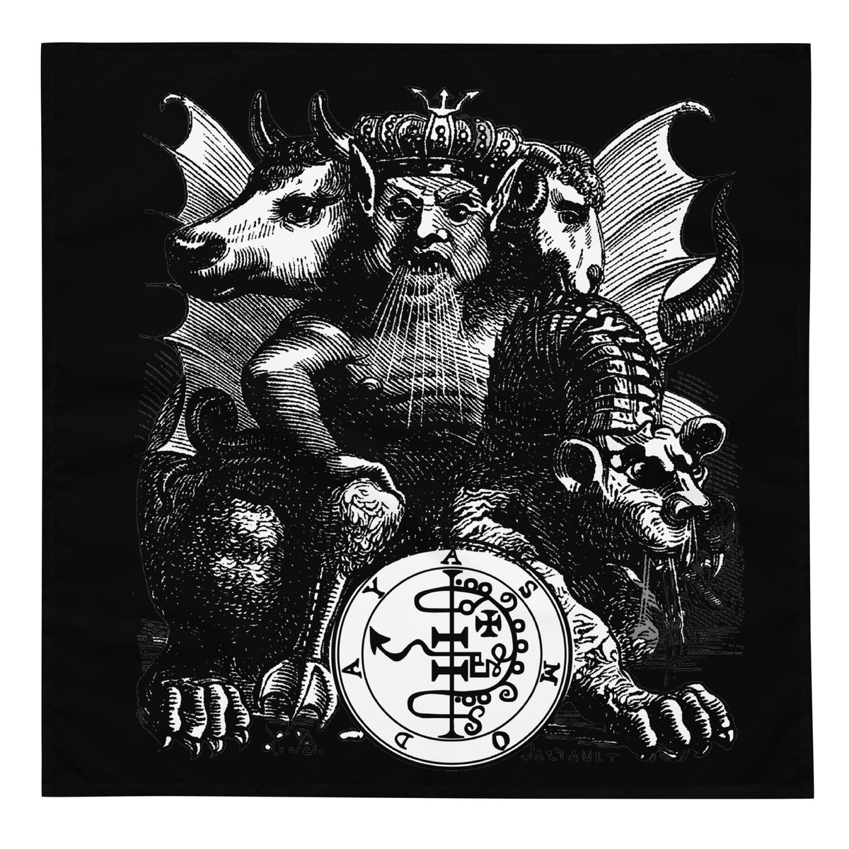Demon Altar Cloth - Asmodeus Great King of Hell – The Luciferian Apotheca