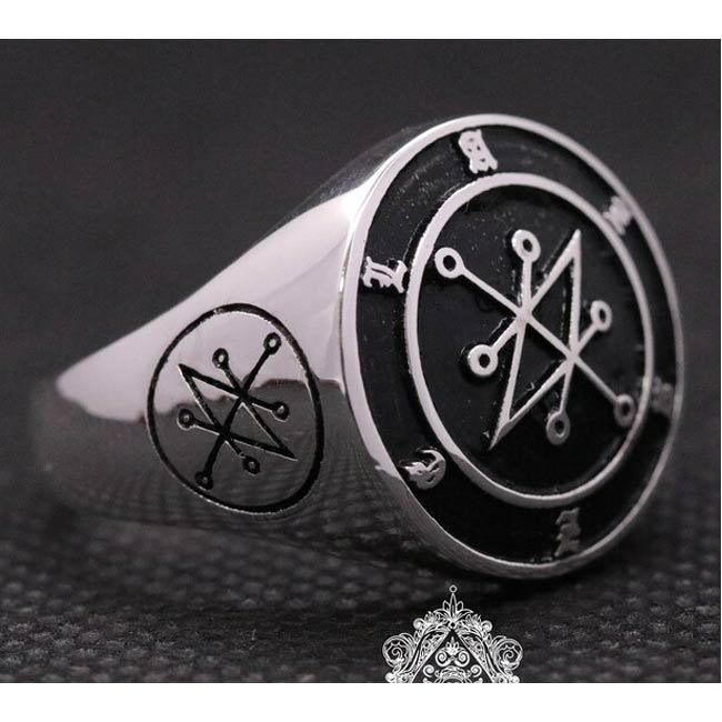 Azazel Signet Ring | 925 Sterling Silver | Occult Jewelry – The ...