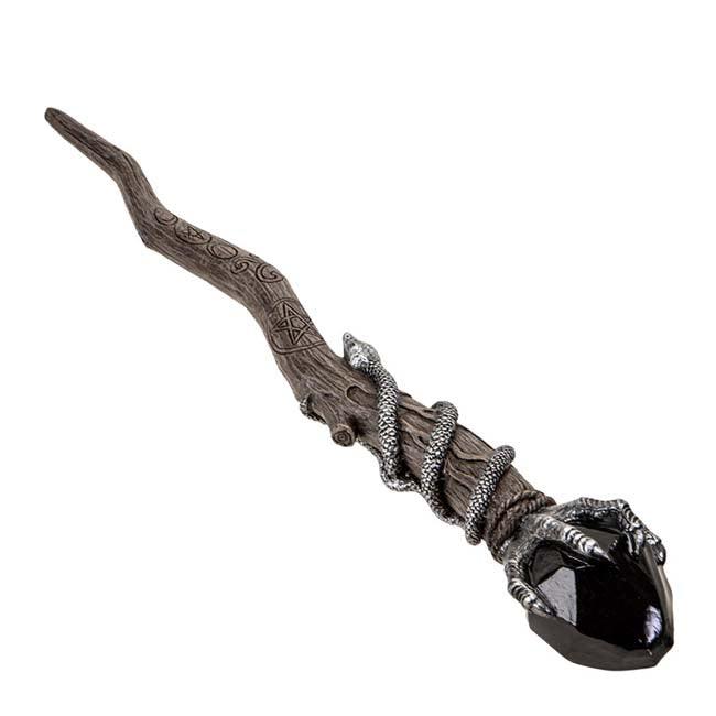 Black Magic Serpent Wand | Enchanted Wand for Spells and Rituals – The ...