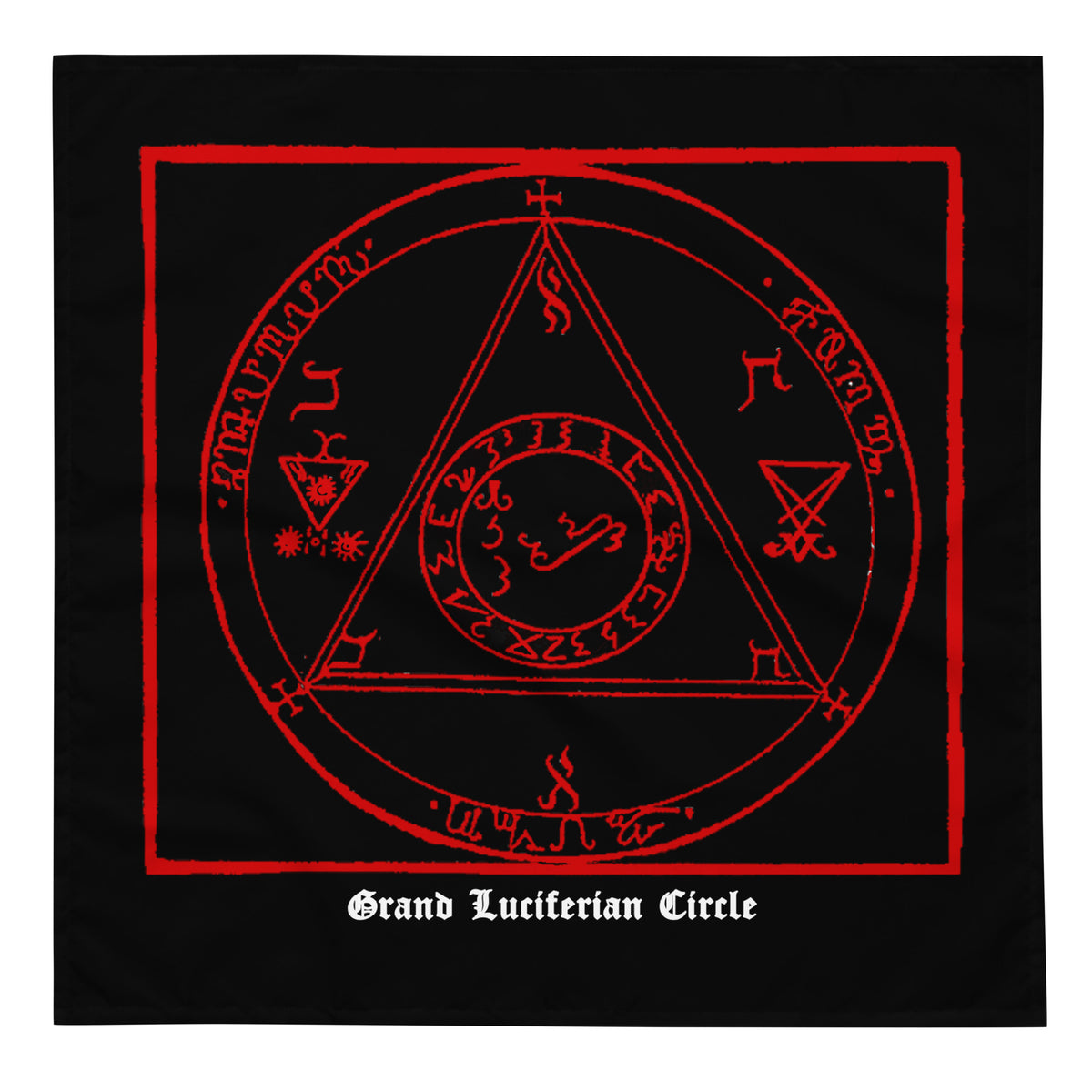 Luciferian Altar Cloth - Grand Luciferian Circle – The Luciferian Apotheca