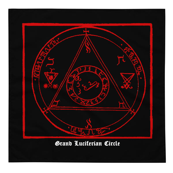 Luciferian Altar Cloth - Grand Luciferian Circle – The Luciferian Apotheca