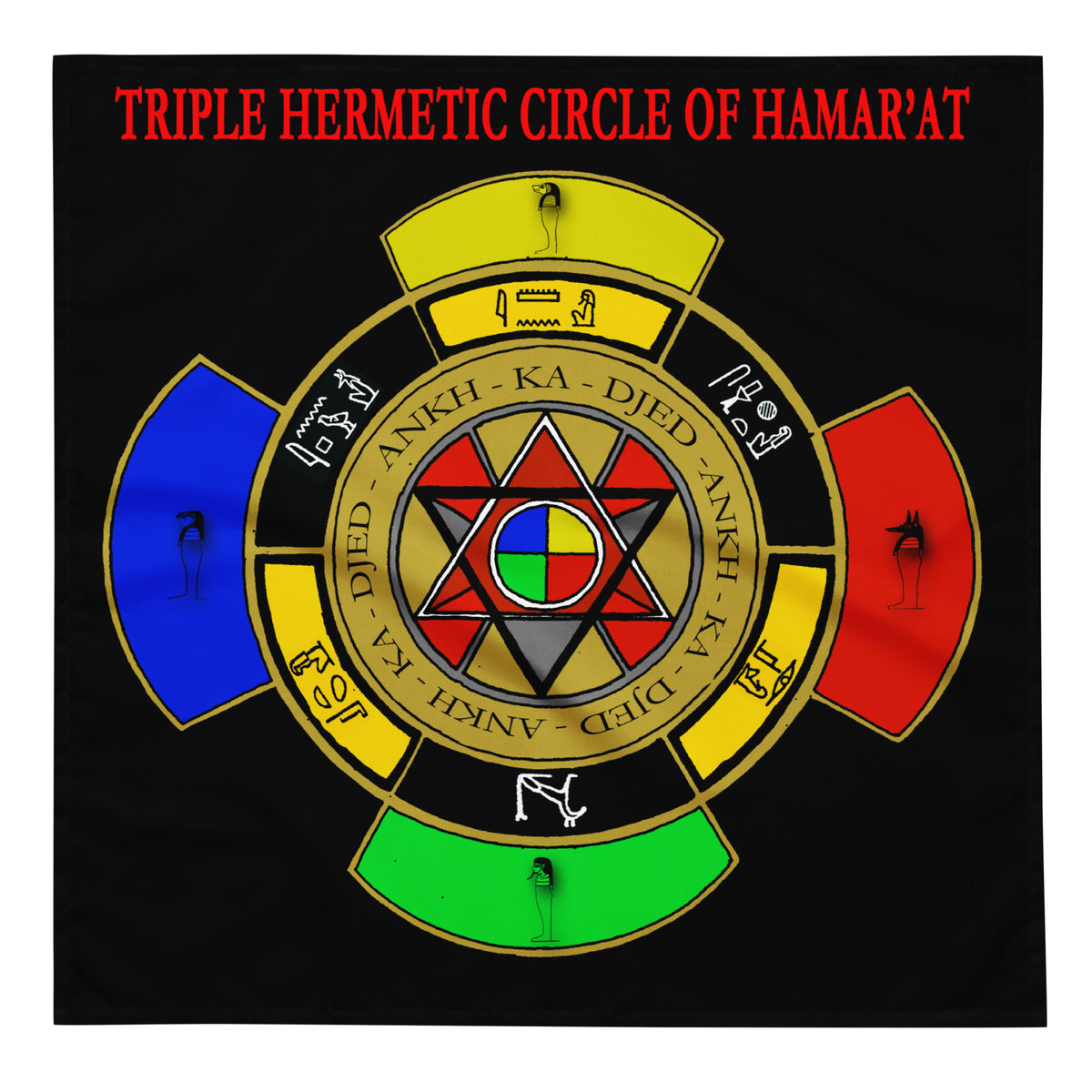 Egyptian Altar Cloth - Triple Hermetic Circle of Hamar'at – The ...