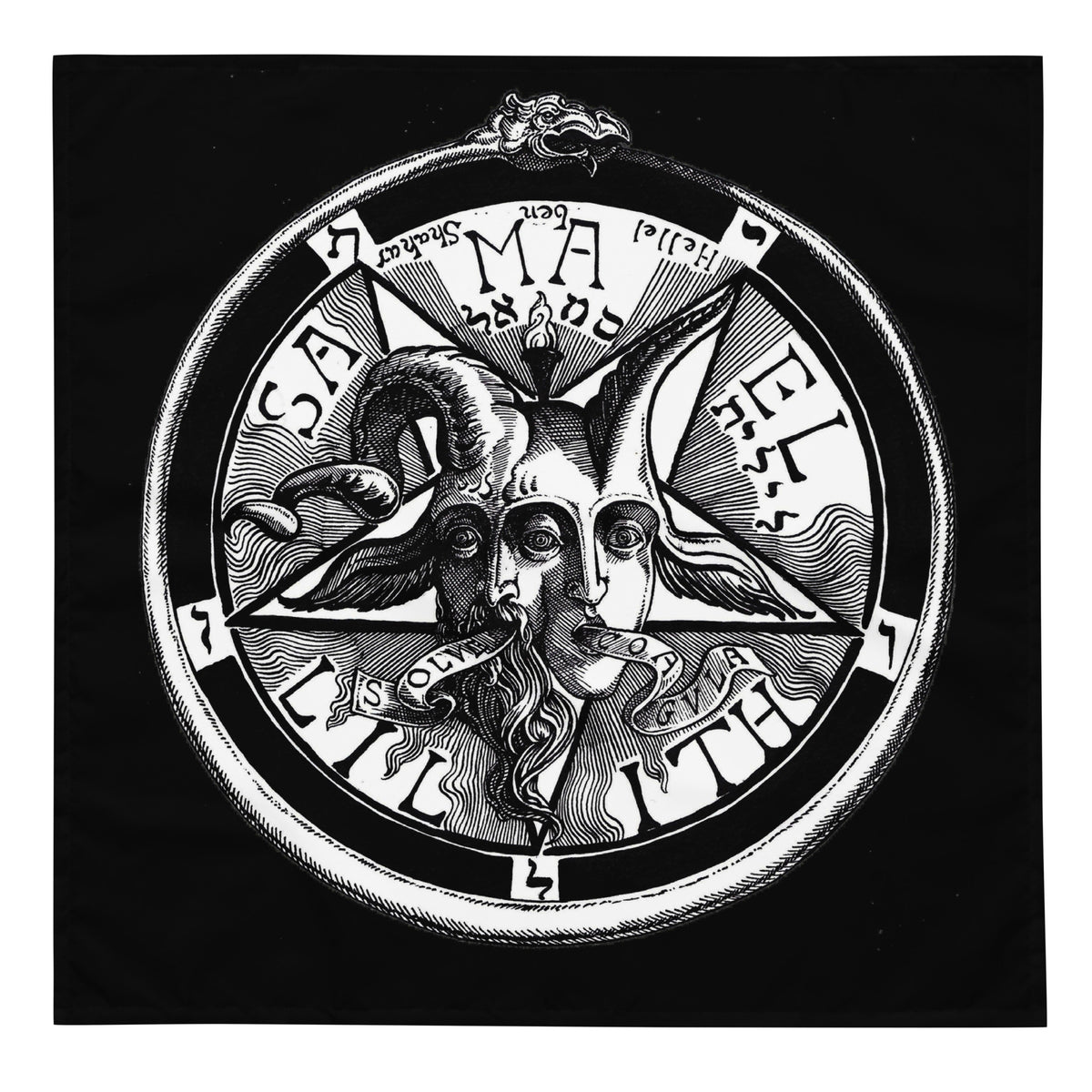 Luciferian Altar Cloth - New Sigil of Infernal Union (Bible of the Adv ...