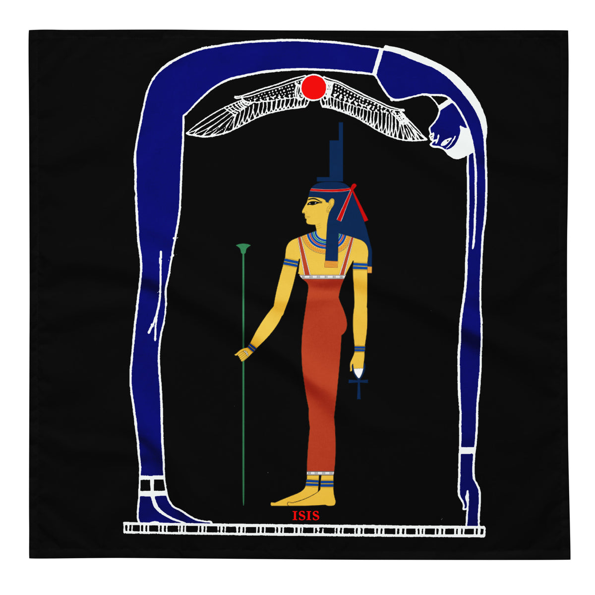 Egyptian Altar Cloth - Isis (Aset) Goddess of Magick, Wisdom and Sky ...