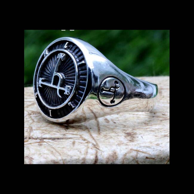 Sigil of Lilith Ring – .925 Sterling Silver – The Luciferian Apotheca