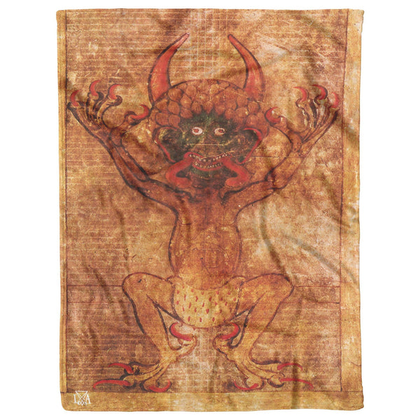 Medieval Satan Devil Fleece Blanket – The Luciferian Apotheca