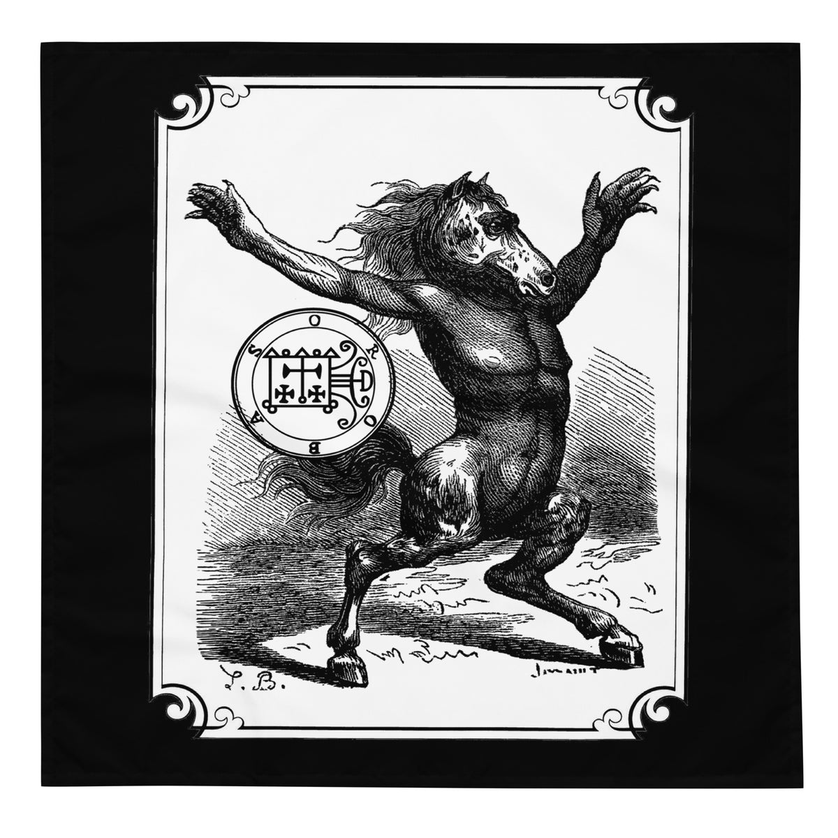 Demon Altar Cloth - Orobos, High Prince of Hell – The Luciferian Apotheca