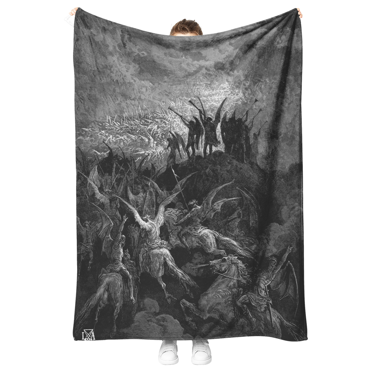 Summoning Fallen Angels Fleece / Sherpa Blankets – The Luciferian Apotheca