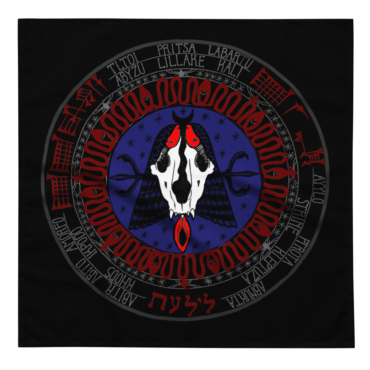 Babylonian Altar Cloth - Lilith Vampyre Demon Sigil – The Luciferian ...