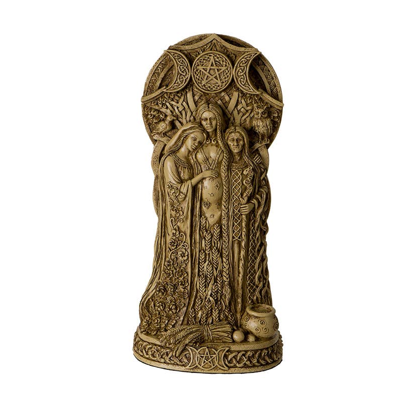 Celtic Dark Triple Goddess Statue - Beginning, Increase, Destruction ...
