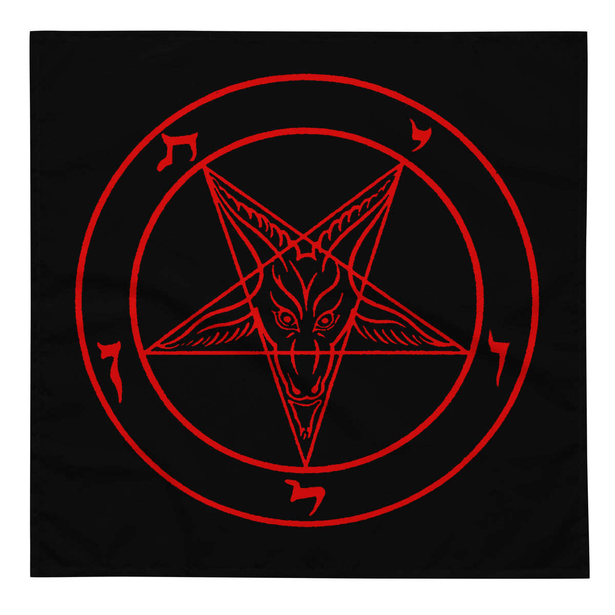 Satanic Altar Cloth - Sigil of Baphomet Satanic Red/Black – The ...