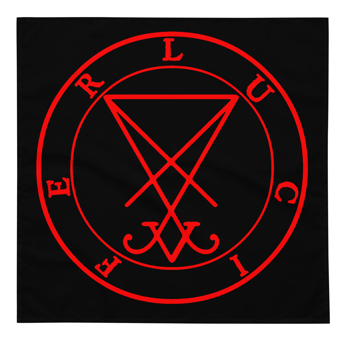 Luciferian Altar Cloth - Sigil of Lucifer Red – The Luciferian Apotheca