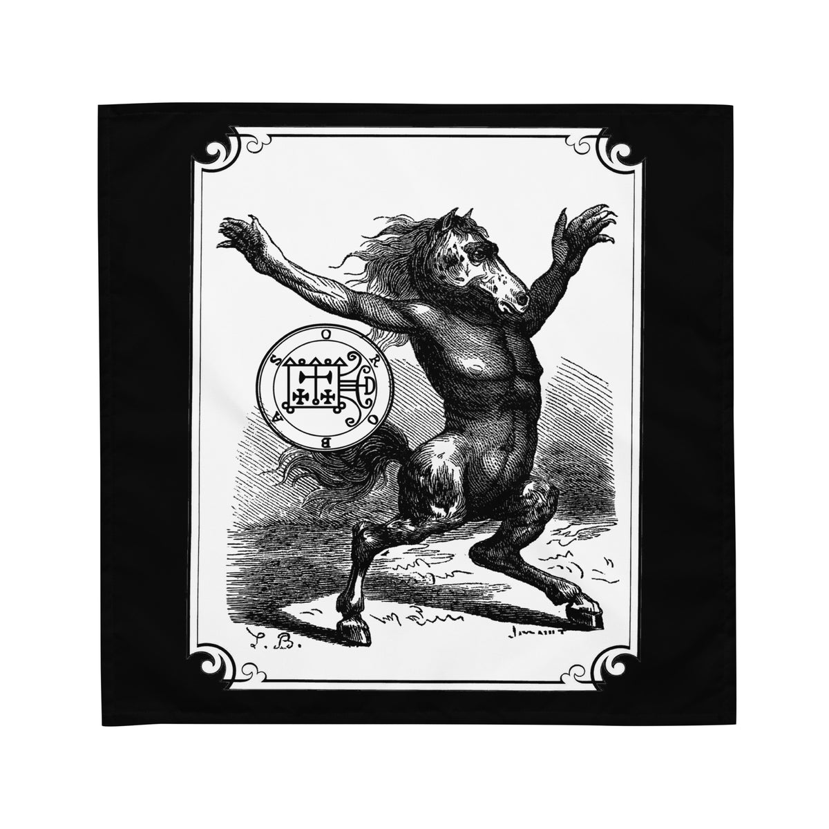 Demon Altar Cloth - Orobos, High Prince of Hell – The Luciferian Apotheca