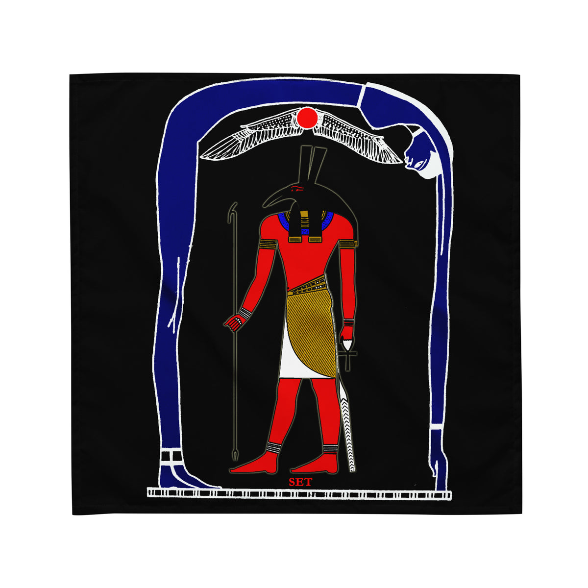 Egyptian Altar Cloth - Set Egyptian God of Storms, War, Desert and Dar ...