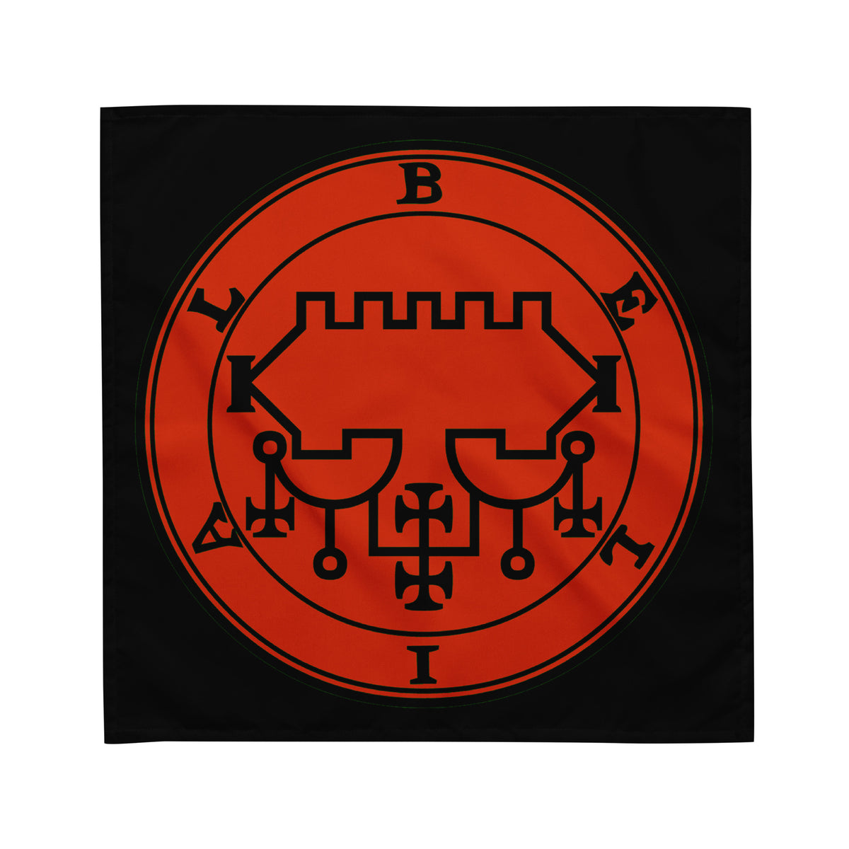Demon Altar Cloth - Belial Sigil (Red Print) – The Luciferian Apotheca