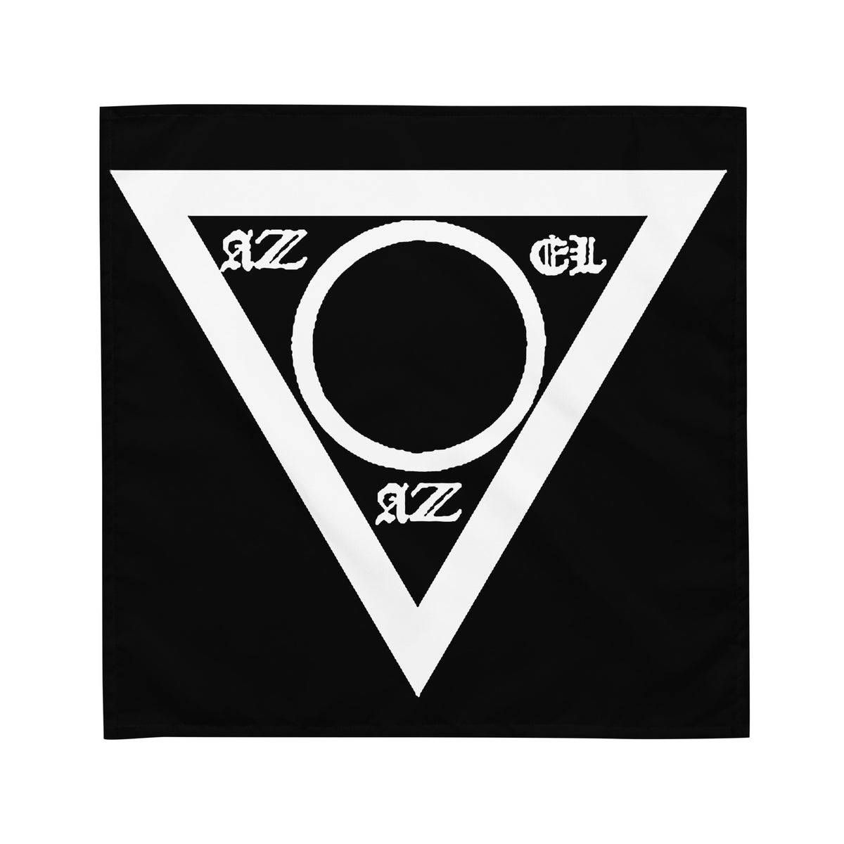 Luciferian Magick Altar Cloth - Azazel White/Black Triangle of Evocati ...