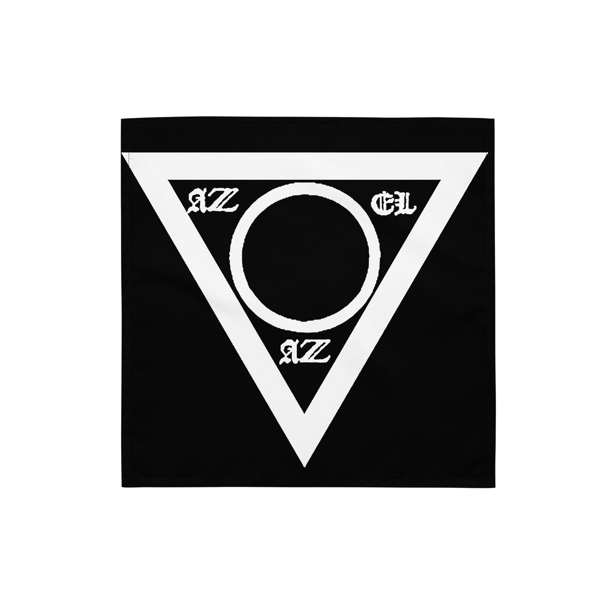 Luciferian Magick Altar Cloth - Azazel White/Black Triangle of Evocati ...