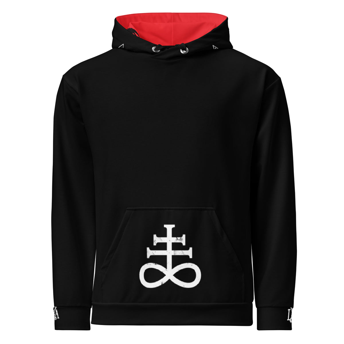 Satanic Sigil of Baphomet Unisex cotton hoodie | Hood/Back/SLEEVE Prin ...