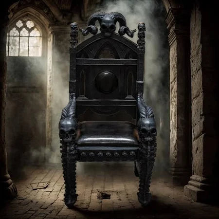 Demonic Skull Gothic Throne Chair | Majestic Dark Elegance – The ...