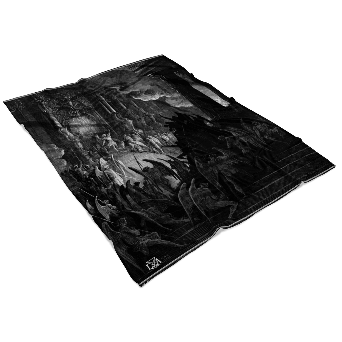 Satan and Fallen Angels in Pandemonium Fleece Blanket – The Luciferian ...