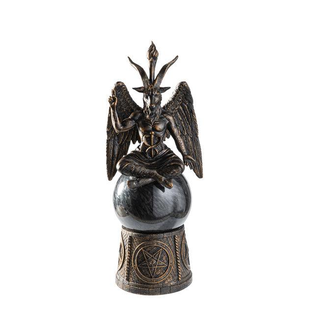 Baphomet Storm Ball Statue – Illuminated Occult Altar Centerpiece | Lu ...