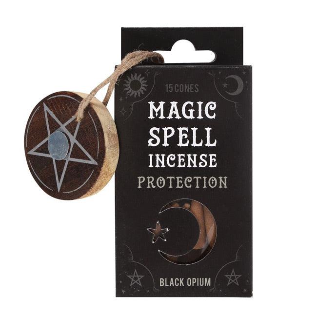 Black Magic Protection Spell Incense Cones | Opium Scented Cones with ...
