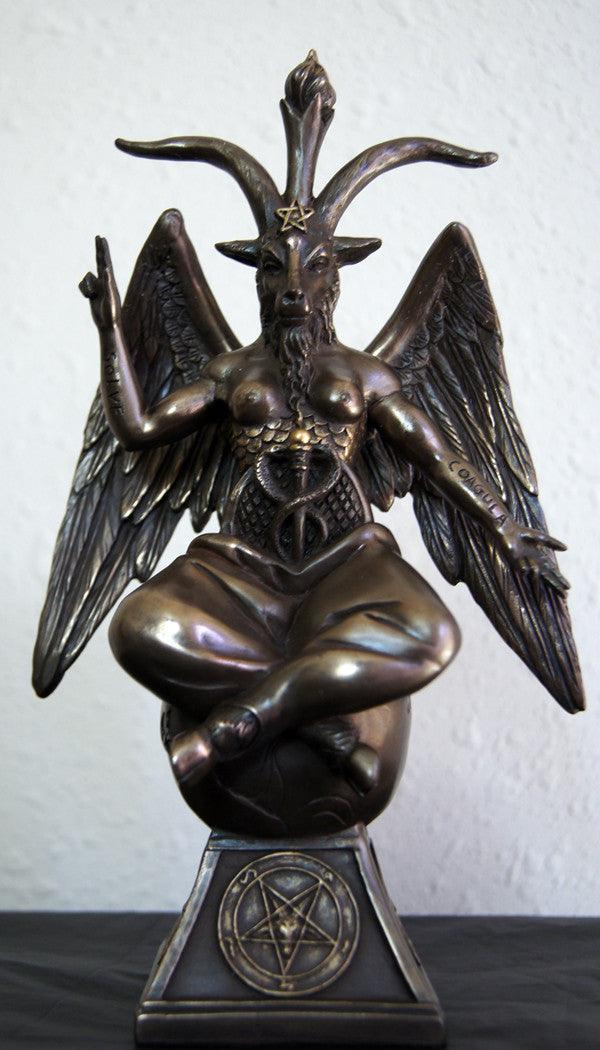 Baphomet - The Sabbatic Goat w/ Sigil Bronze Statue 9" – The Luciferian ...