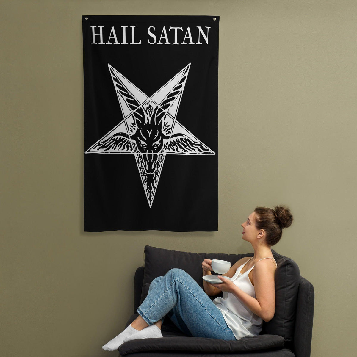 Hail Satan Flag – The Luciferian Apotheca