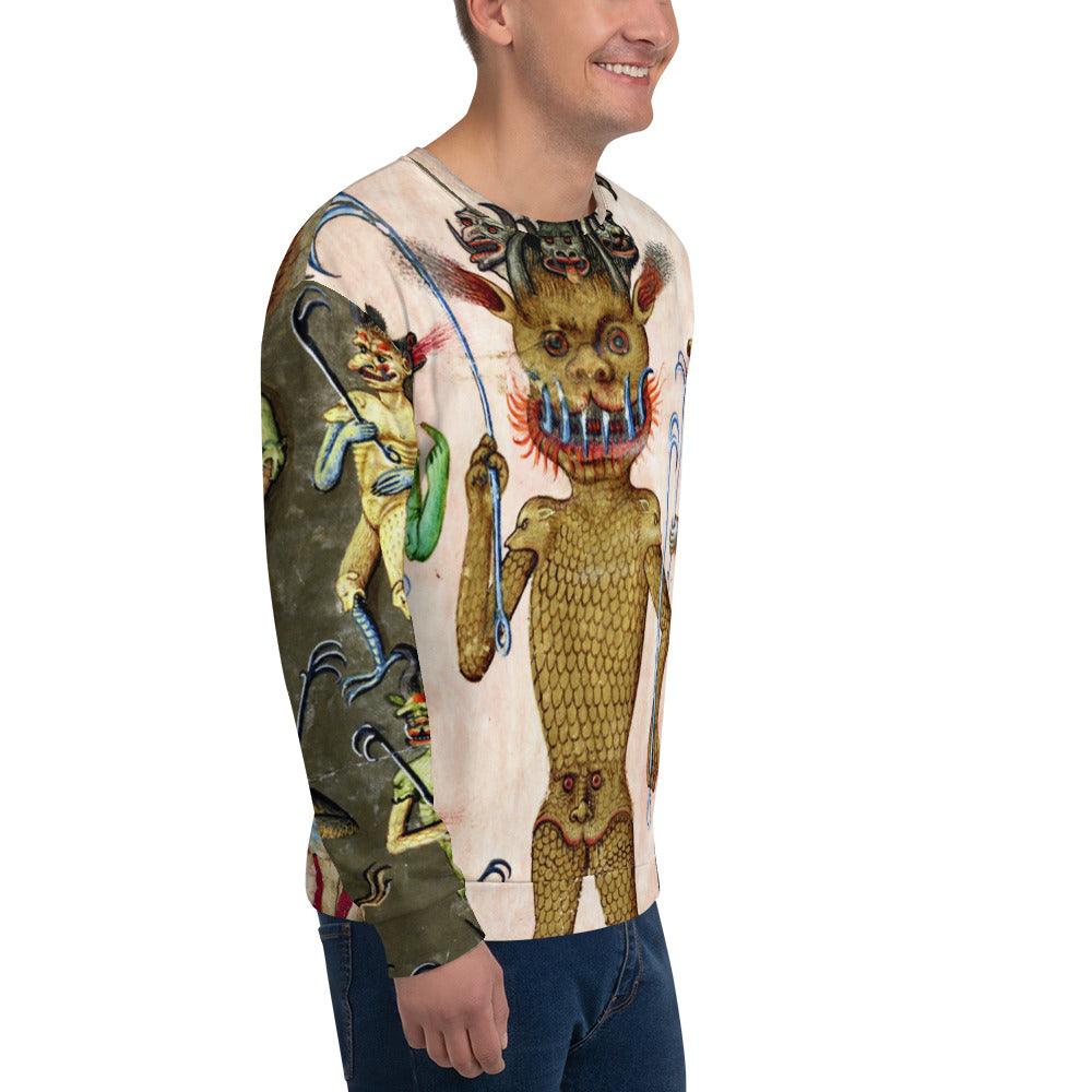 Medieval Lucifer (Satan) Demonic Unisex Sweatshirt – The Luciferian ...
