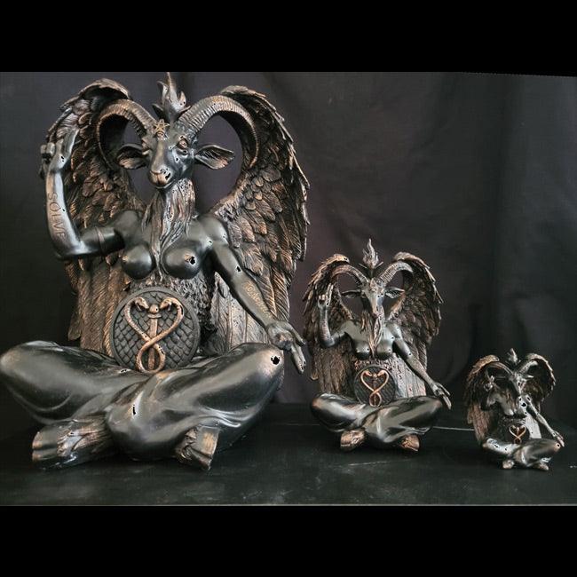 4" Small Baphomet with Third Eye Statue – The Luciferian Apotheca