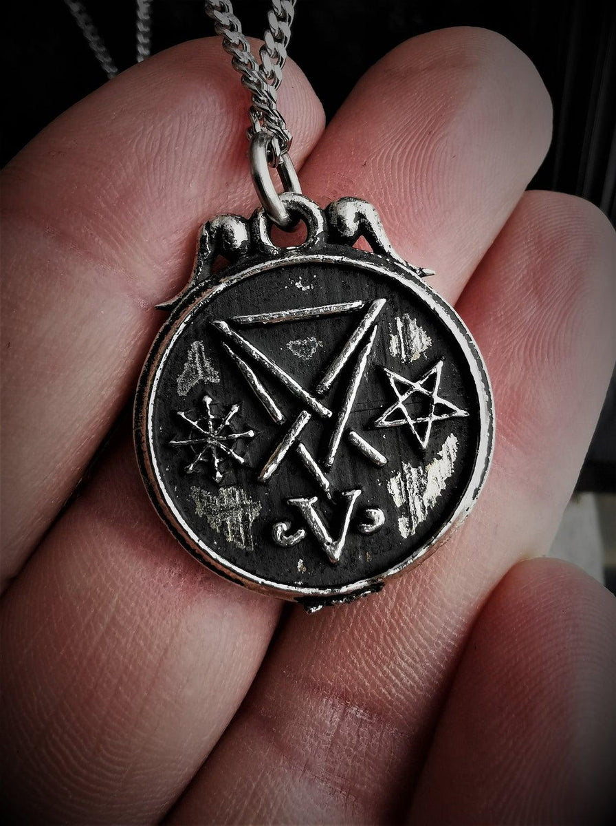 Double sided sigil of Lucifer and Clauneck Pendant – The Luciferian ...