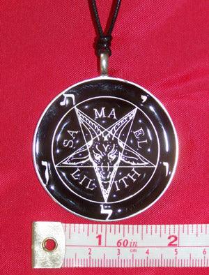 Infernal Union Black Baphomet Pendant | Powerful Luciferian Sigil Neck ...