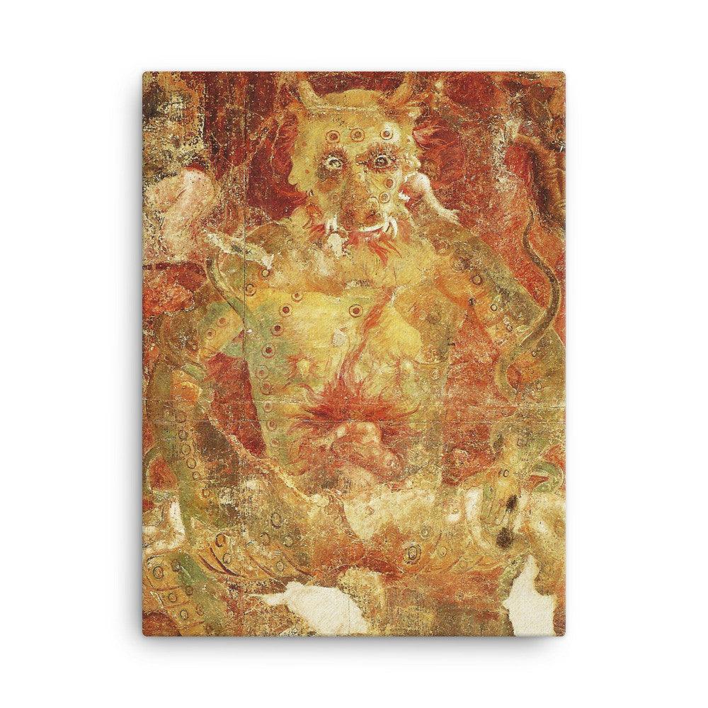 Devil Eating Souls Quality Canvas – The Luciferian Apotheca
