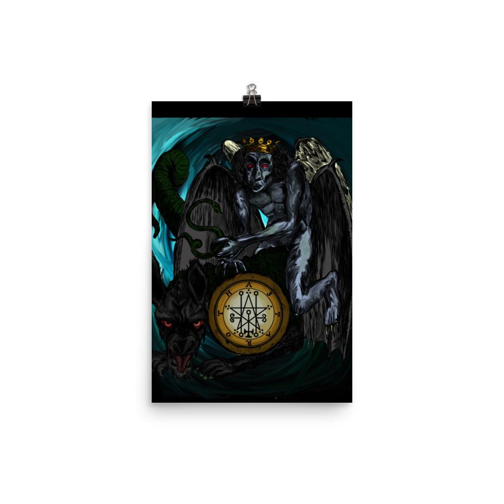 Astaroth Goetia of Shadows Demon Poster – The Luciferian Apotheca