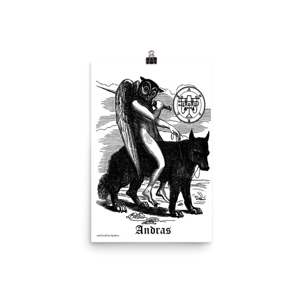Andras Goetia Demon Large Poster – The Luciferian Apotheca
