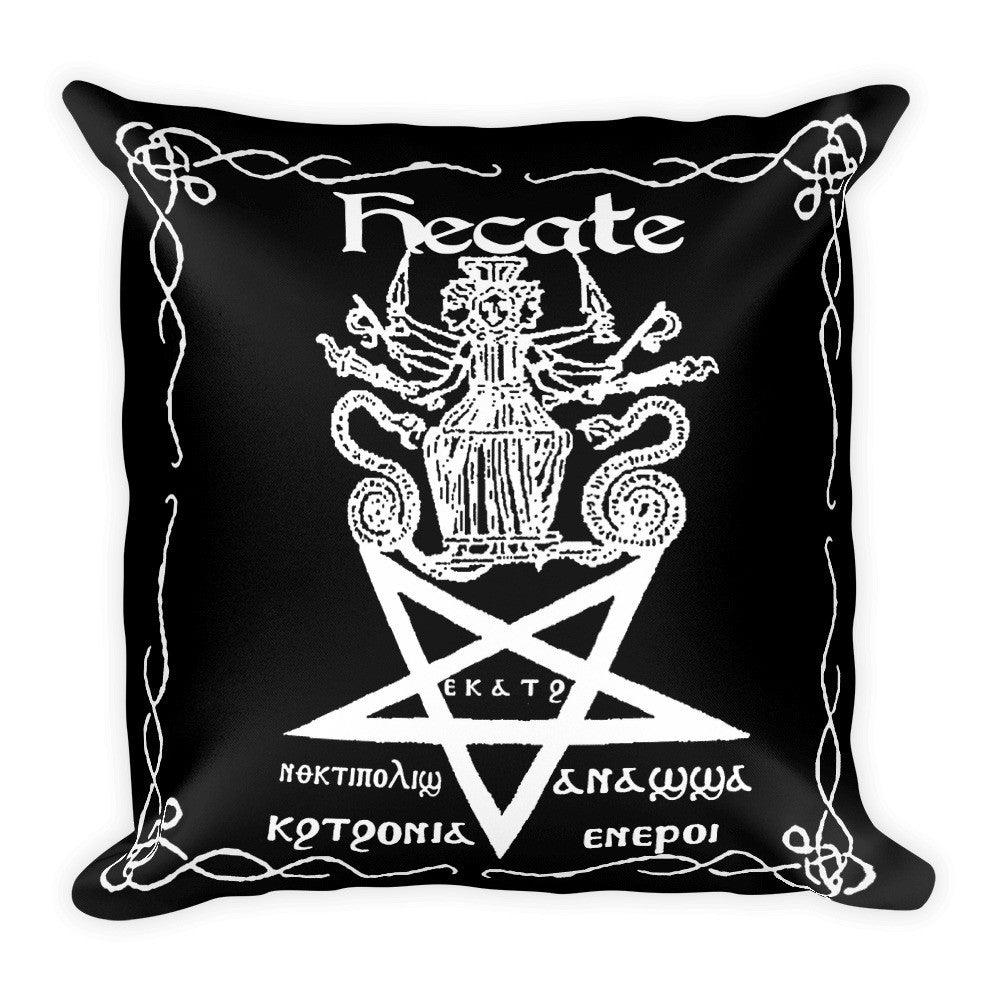 Hecate Square Pillow – The Luciferian Apotheca