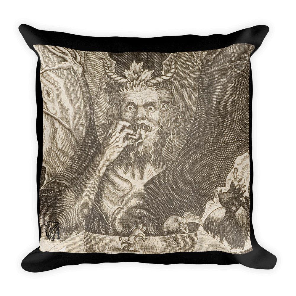 Dante's Lucifer Devouring Souls Square Pillow – The Luciferian Apotheca