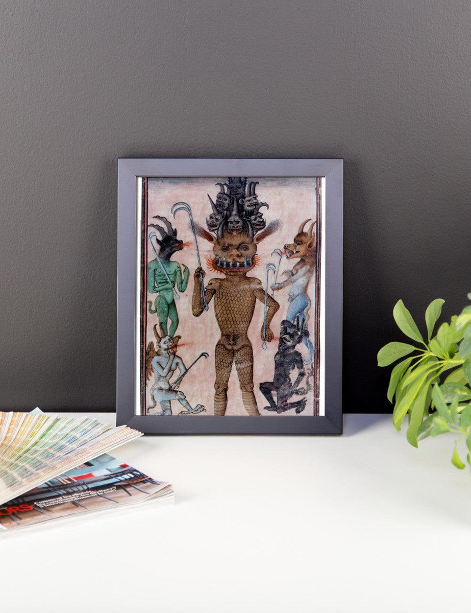 Medieval Devil Beelzebub Framed poster – The Luciferian Apotheca