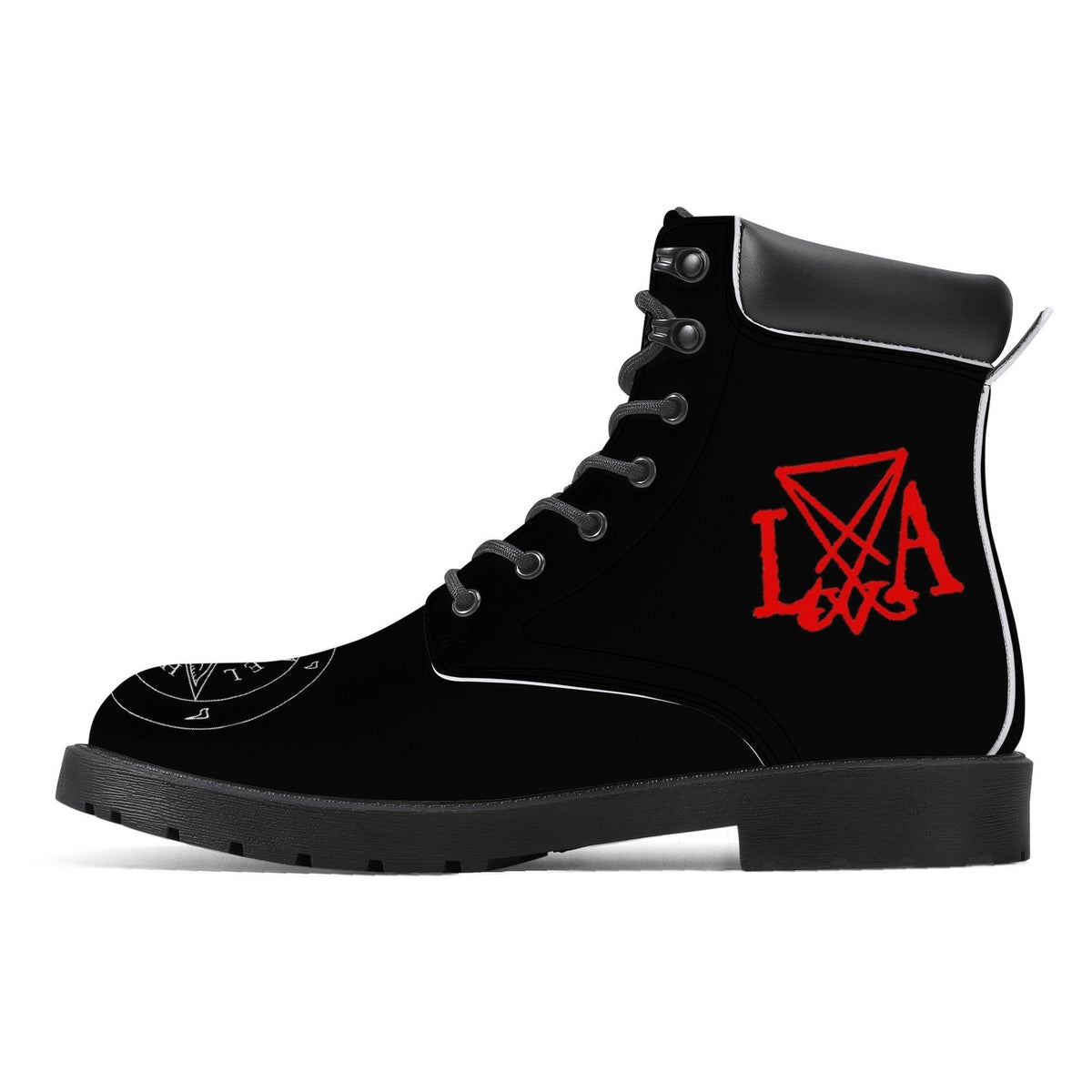Infernal Union "Hail Lord of Hell" Synthetic Leather Boots – The ...