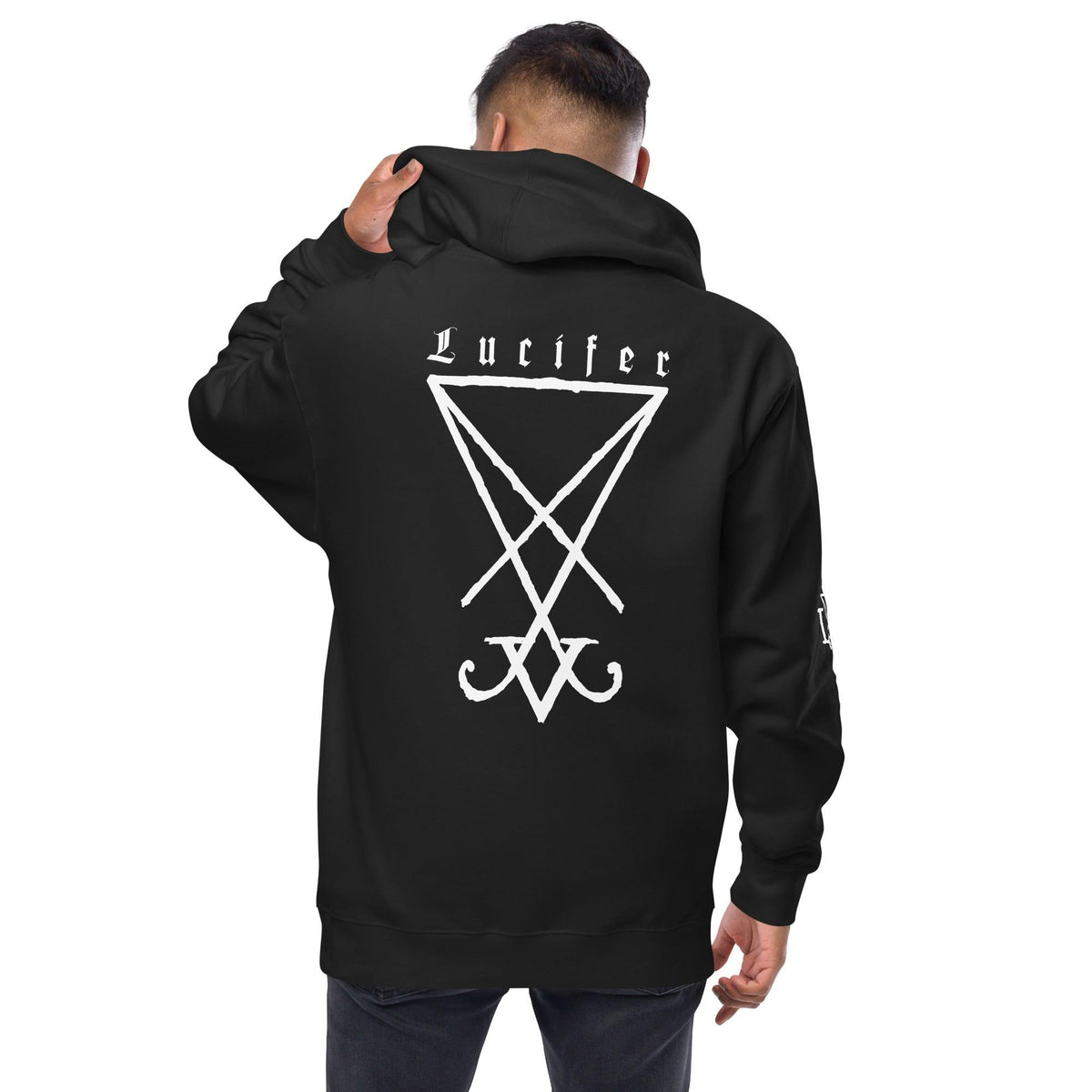 Lucifer Sigil of the Morningstar Unisex fleece zip up hoodie – The ...